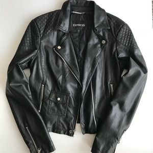 Express | Jackets & Coats | Express Black Leather Jacket | Poshmark